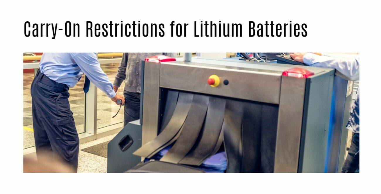 Can You Bring Lithium Batteries on a Plane? - Redway Battery
