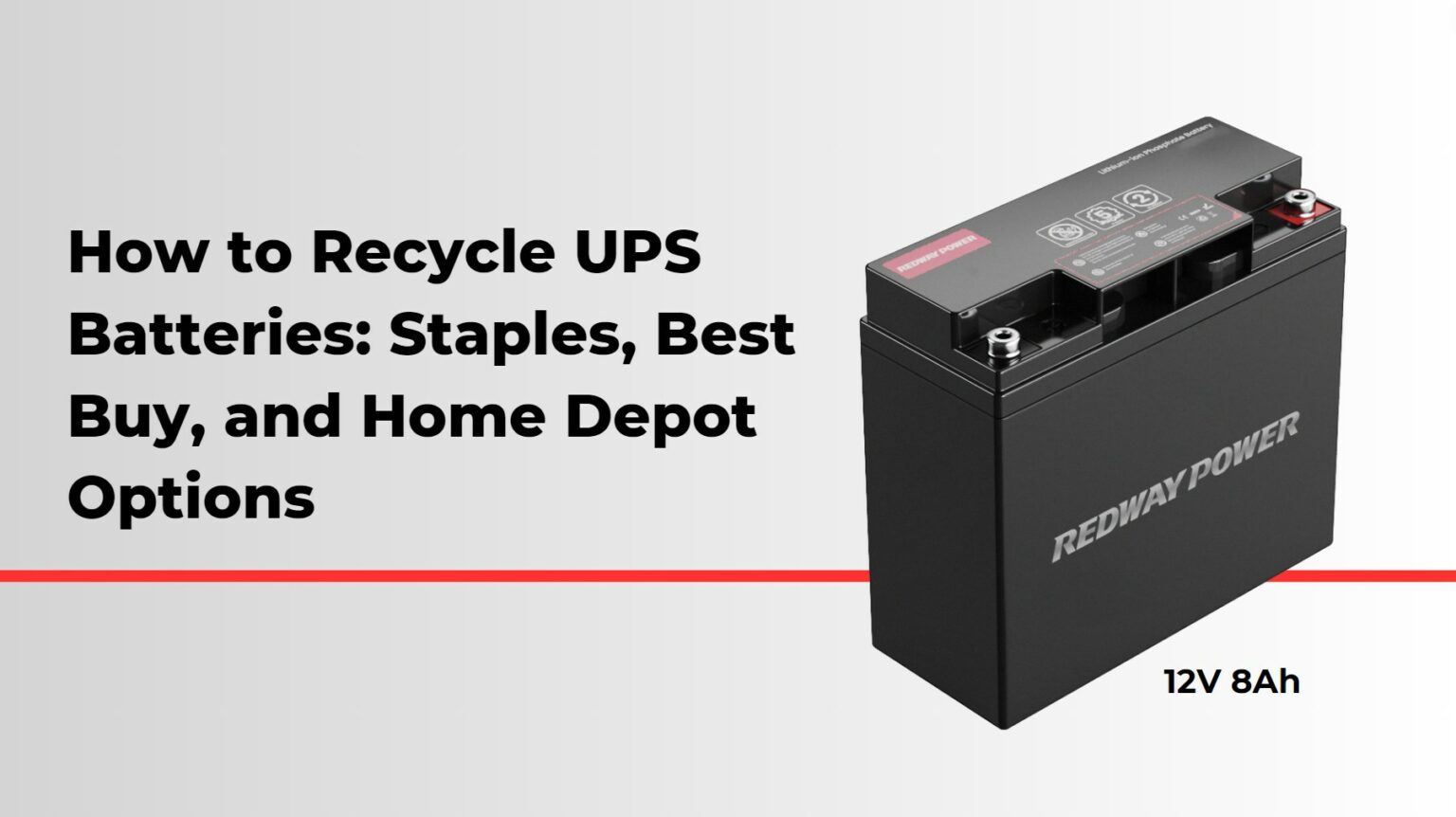 How to Recycle UPS Batteries: Staples, Best Buy, Home Depot